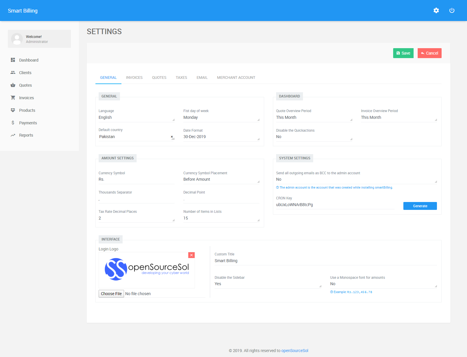 Smart Billing - Invoicing System by osourcesol | CodeCanyon